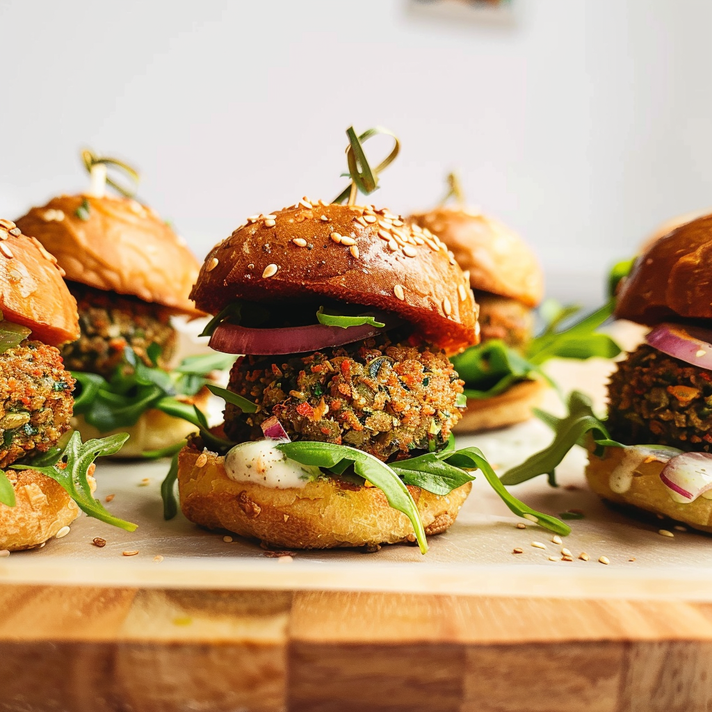 Mini Falafel Sliders – Super Bowl Party Food Idea