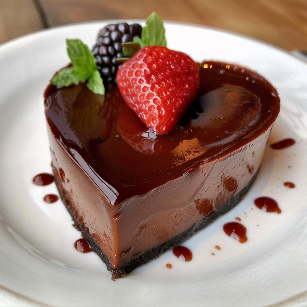 Nutella Chocolate Heart Flan