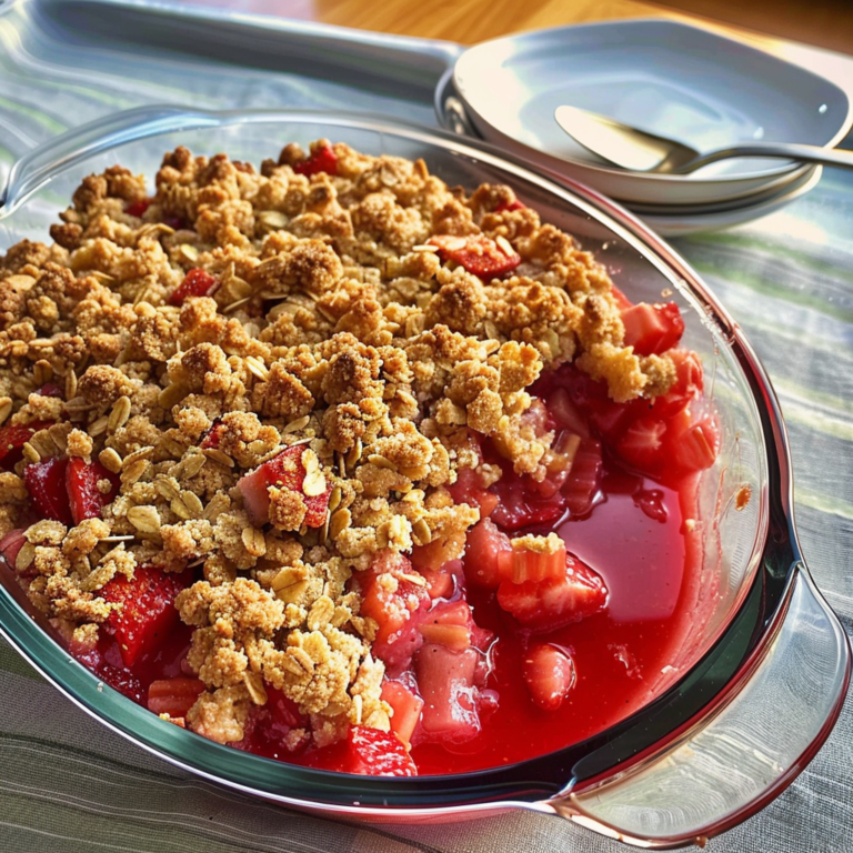 Strawberry Rhubarb Crisp
