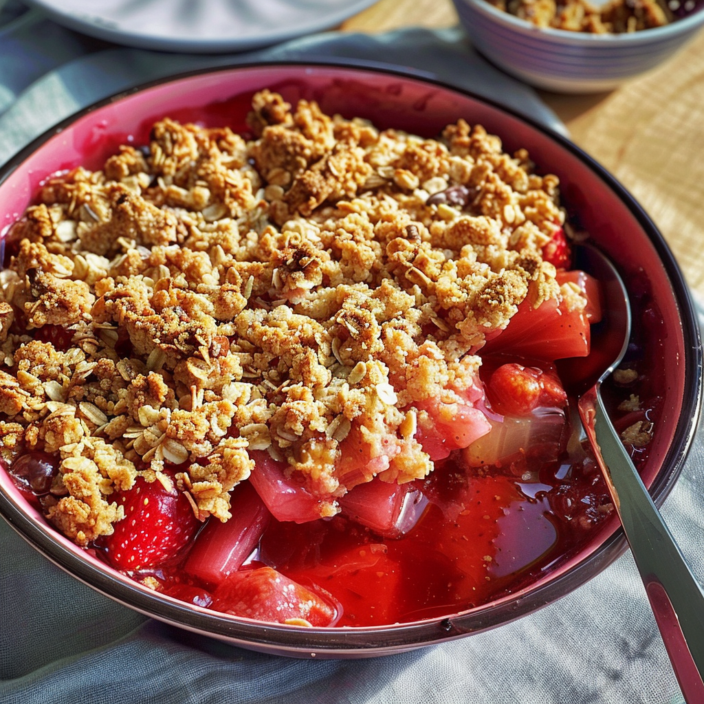 Strawberry Rhubarb Crisp