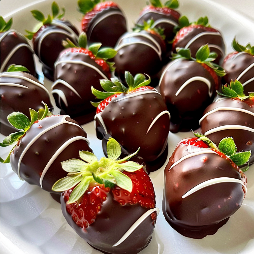 Chocolate-Covered Strawberry Bites