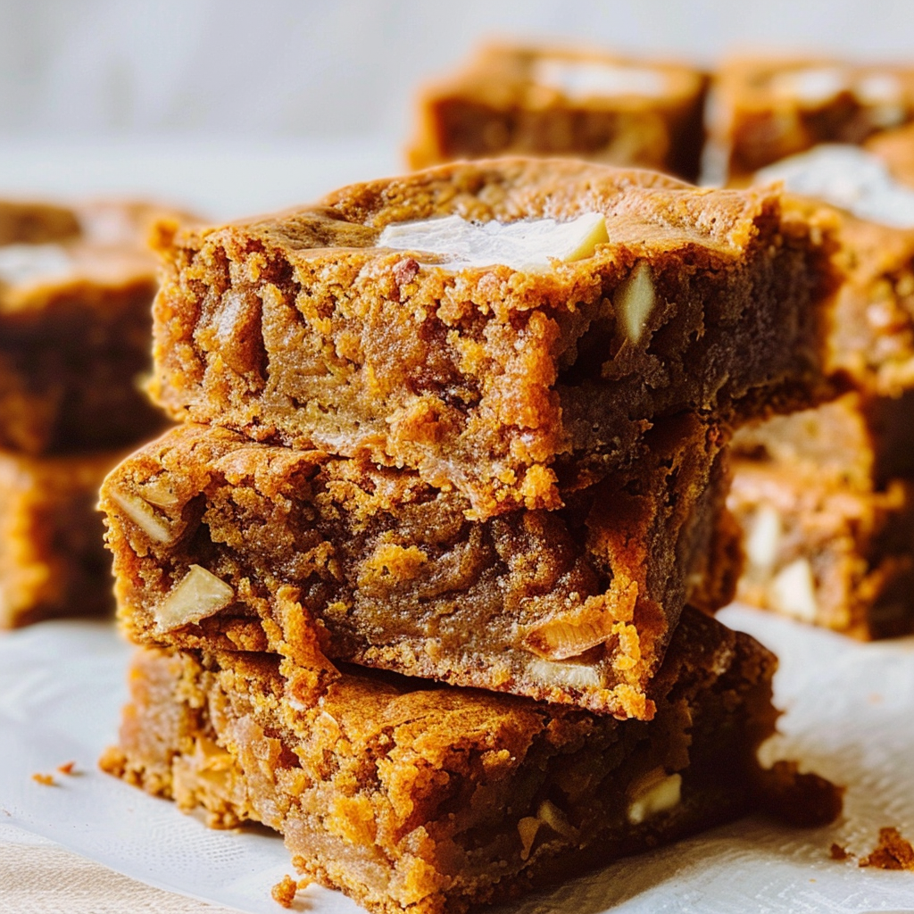 Pumpkin Spice Blondies