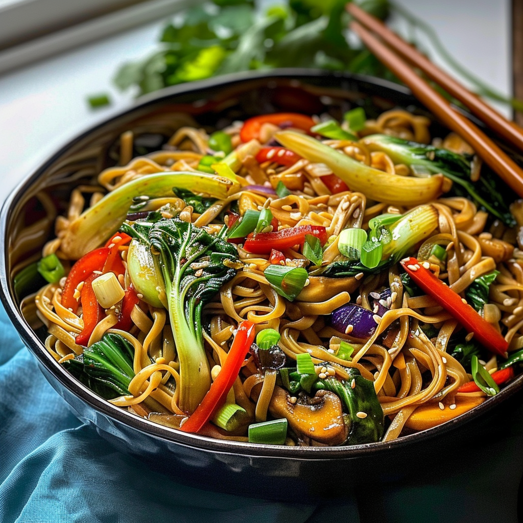 Bok Choy Vegetable Lo Mein