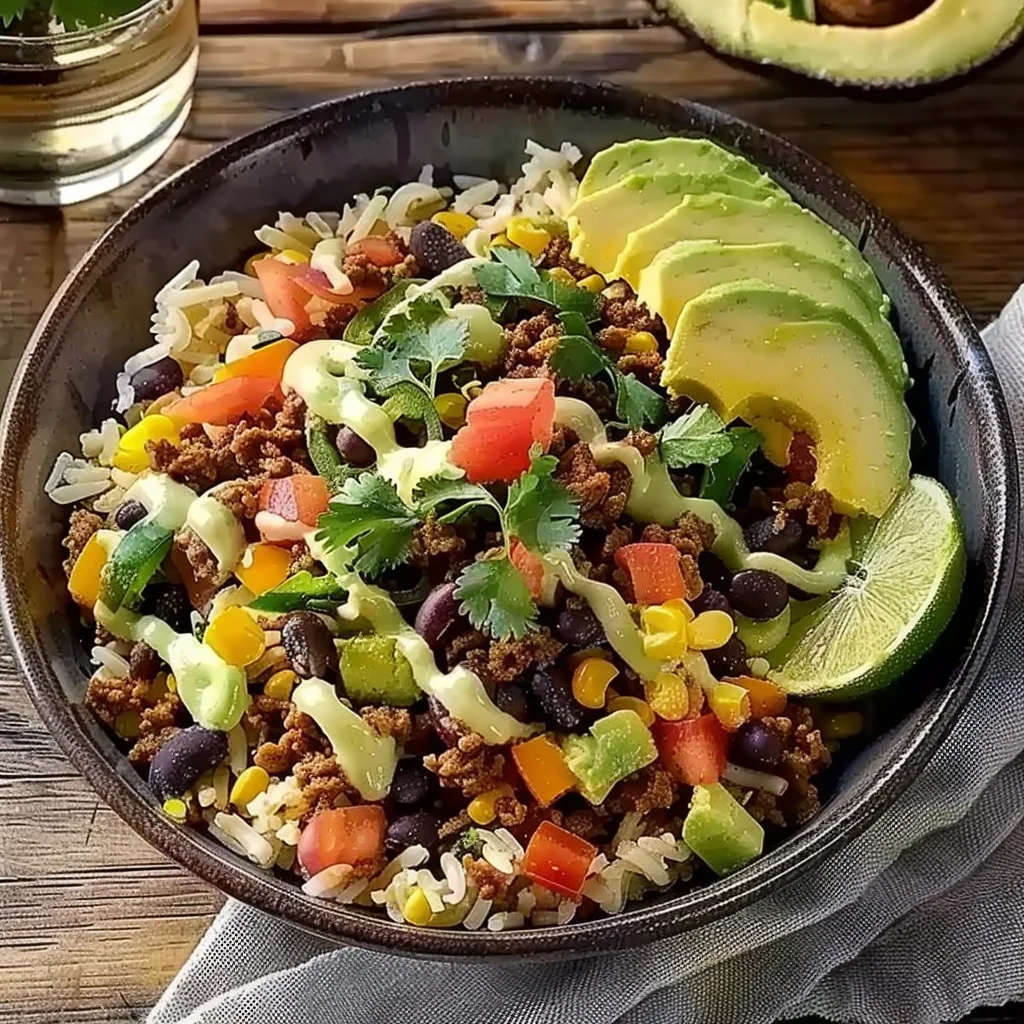Cilantro Lime Beef Taco Bowl: Zesty and Flavorful Delight - dorarecipes
