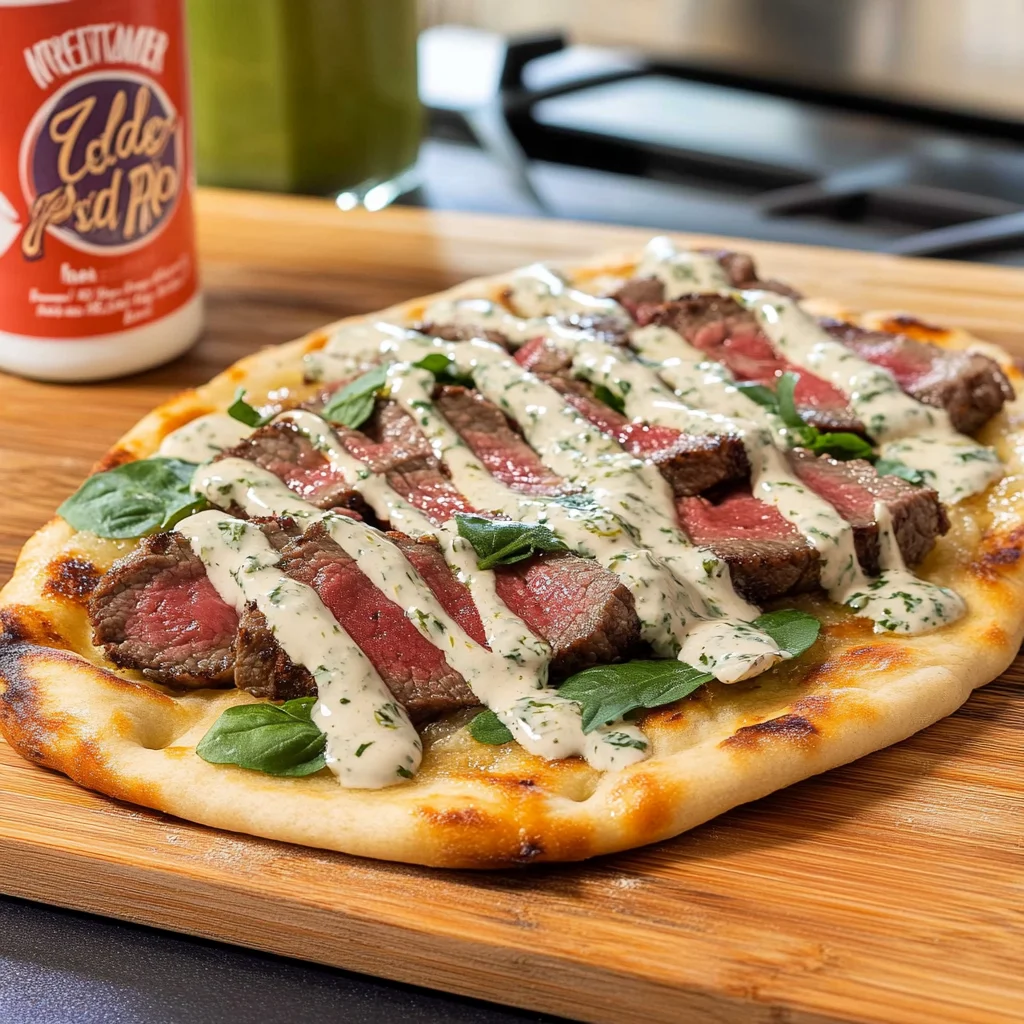 Grilled Steak Flatbread: Juicy Flavor Explosion Awaits - dorarecipes