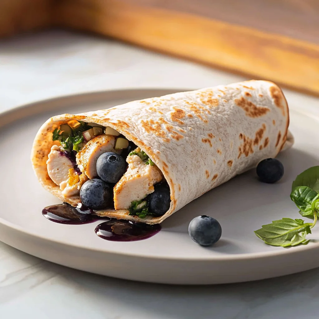 Blueberry Balsamic Chicken Wrap: A Flavor Explosion! - dorarecipes